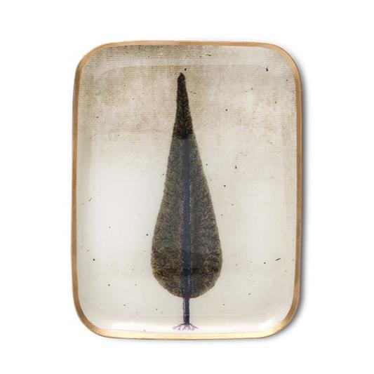 Enamelled Cyprus Tree Tray - Small - Boncoeurs – Greige Lifestyle