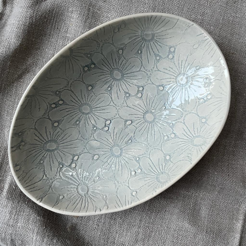 Wonki Ware Oval Bowl - Medium - Duck Egg