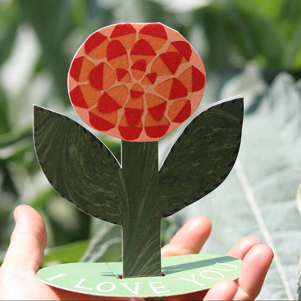 I Love You Rose Stand-Up Card - Hadley Paper Goods – Greige Lifestyle