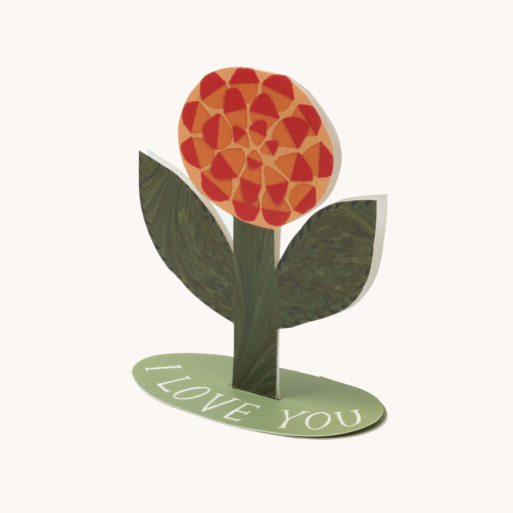 I Love You Rose Stand-Up Card - Hadley Paper Goods – Greige Lifestyle