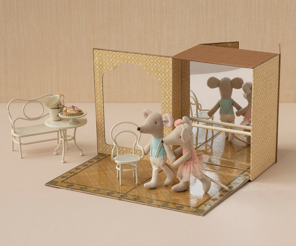 Maileg Ballet Mice in Dance Studio - Little Sister and Little Brother ...