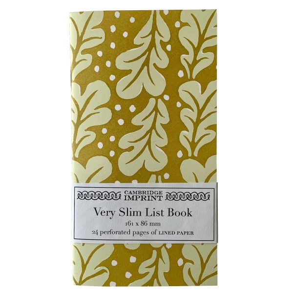 Very Slim List Book - Quercus - Sap Green – Greige Lifestyle