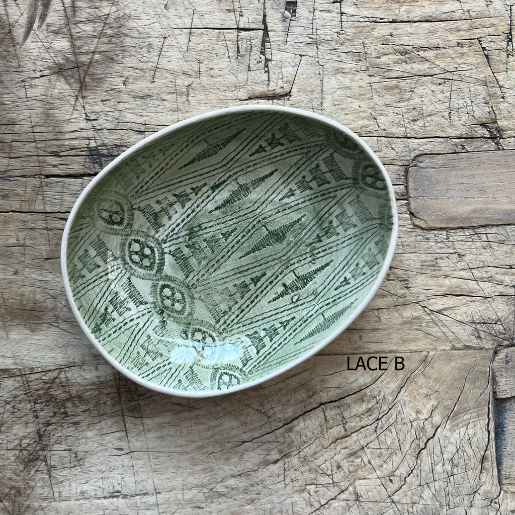 Wonki Ware Sushi or Tapas Dish - Dark Green Lace – Greige Lifestyle