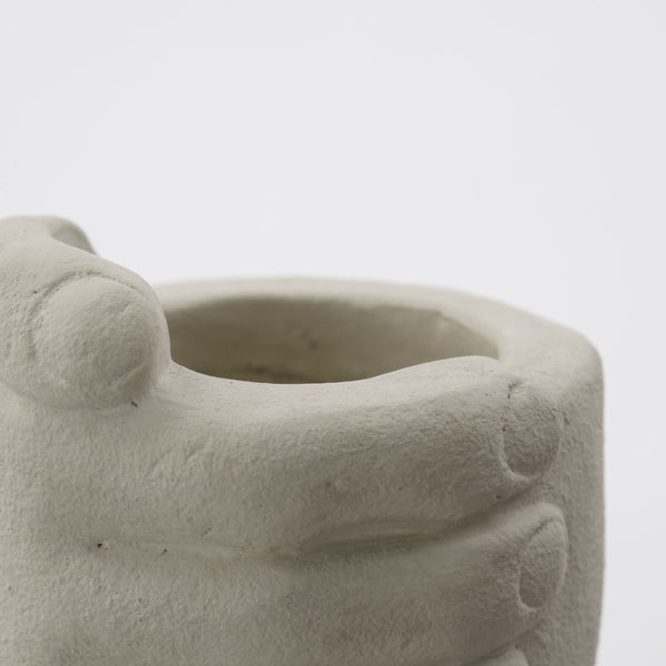Small Earthenware Hands Storage Pot – Greige Lifestyle