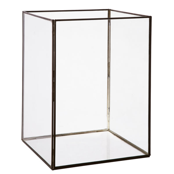 Simple Antique Zinc & Glass Box Lantern - Four Sizes – Greige Lifestyle