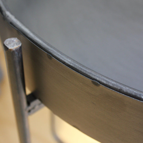 Folding Round Iron Tray Table - Three Sizes – Greige Lifestyle